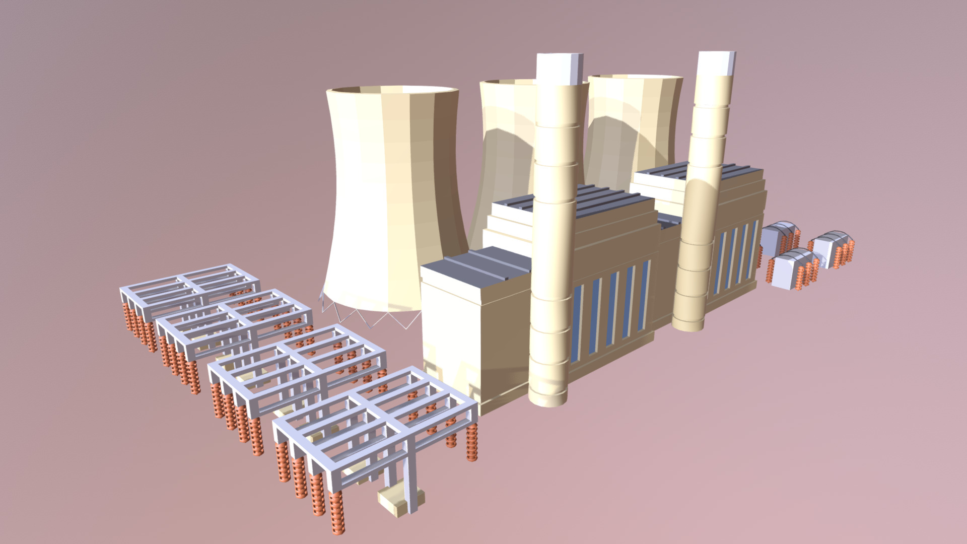 Power Station - 3D model by alexdawn [8ab5a25] - Sketchfab