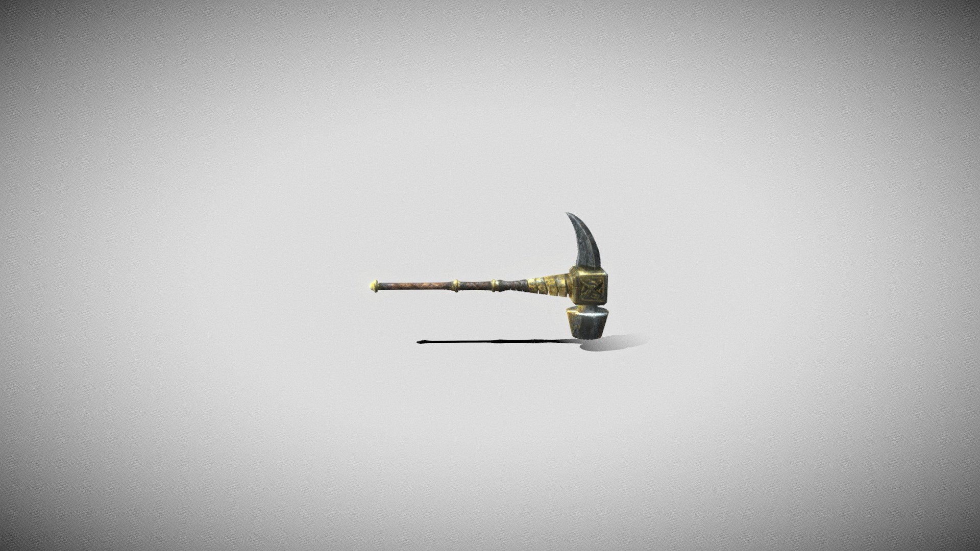-TBPStudio-The Legendary Golden Hammer - Download Free 3D model by ...