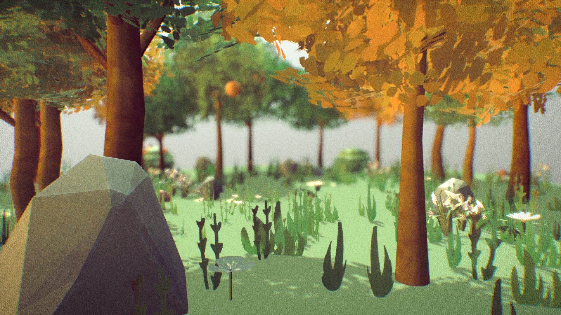 Trees Scene - 3D model by StrongerTea (@strrongertea) [8ab7776] - Sketchfab