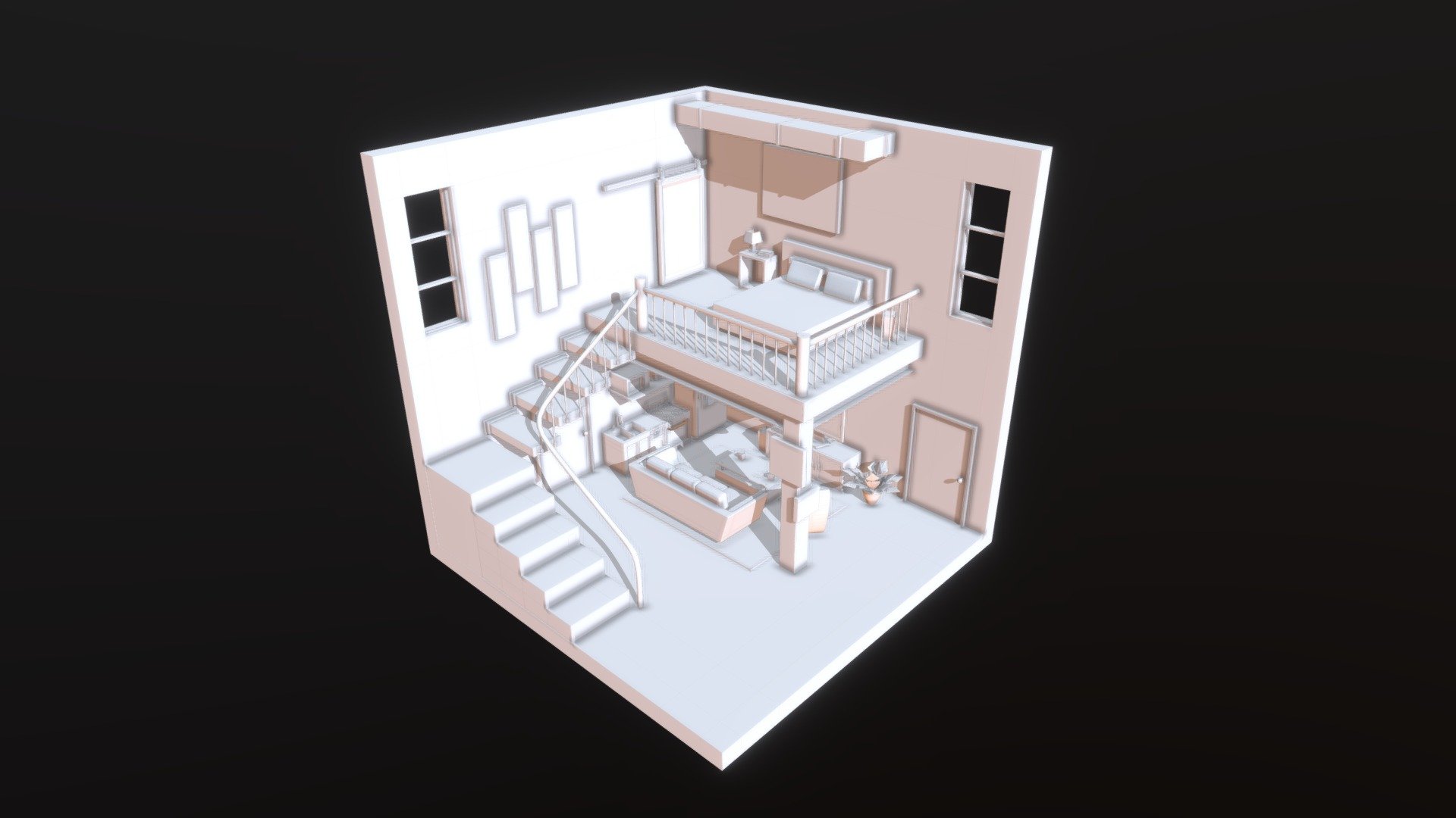 Stylized Room (WIP!) - Download Free 3D model by Daniel Cardona ...