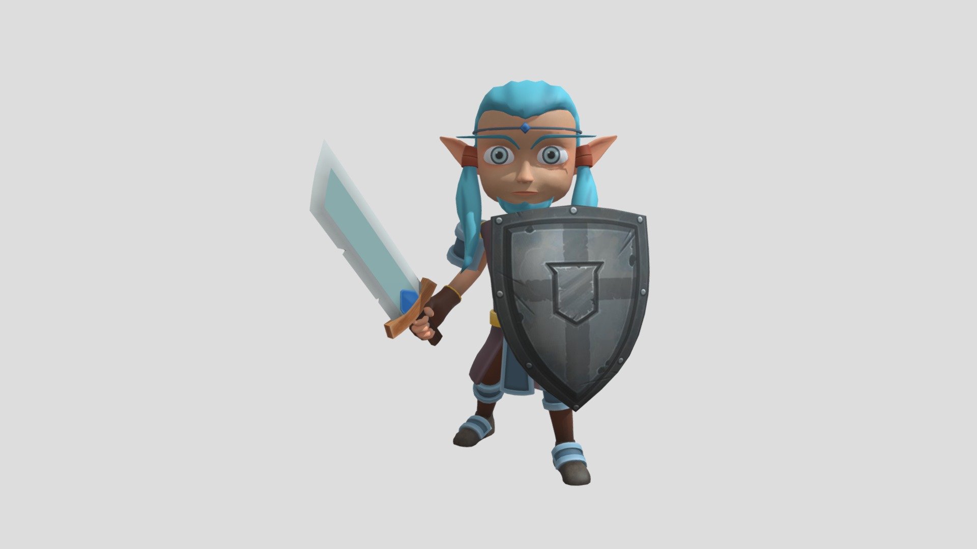 Little warrior - Download Free 3D model by Nibin.Km [8ab80fd] - Sketchfab