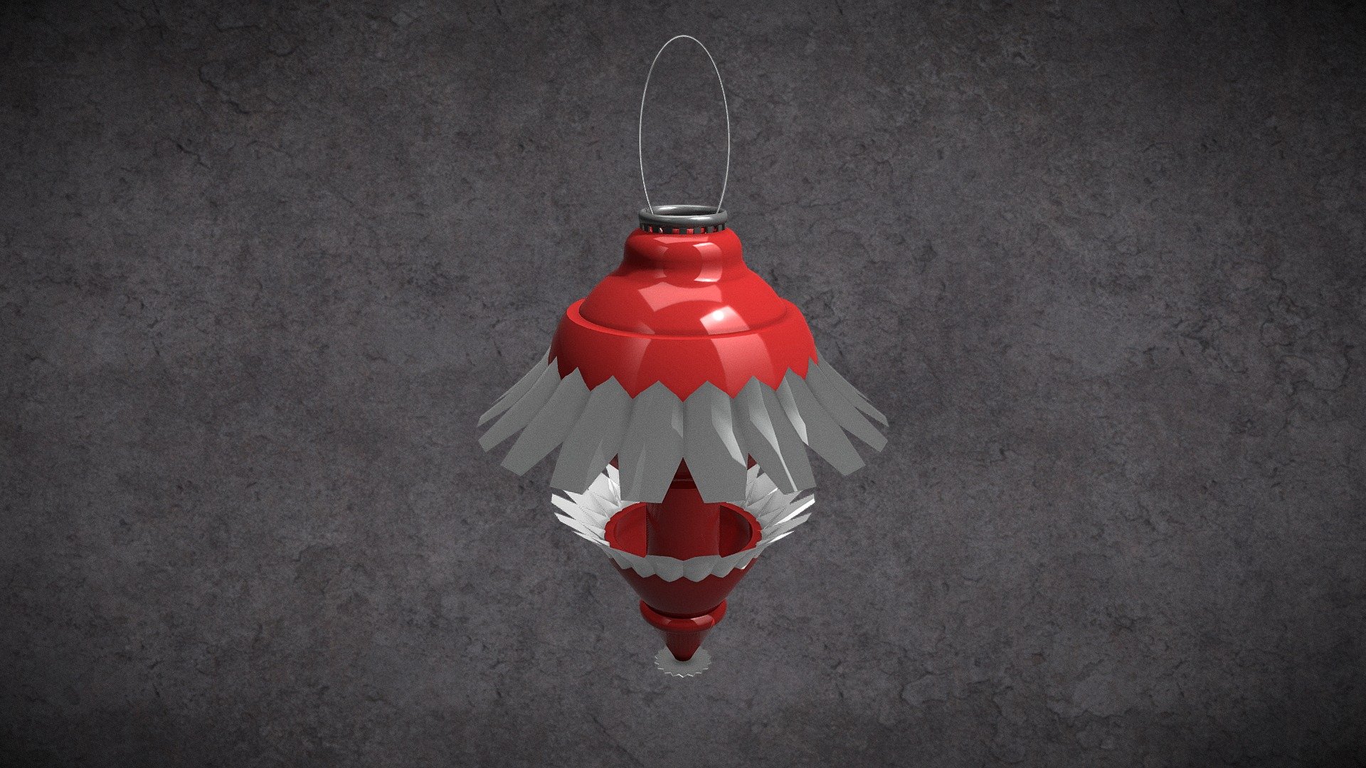 Red Icicle Bauble - By Velivian Fesothe - 3D model by Velivian Fesothe ...