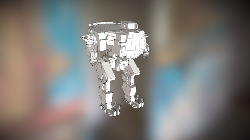 Mech_w/o textures - 3D model by finix [8abd27a] - Sketchfab