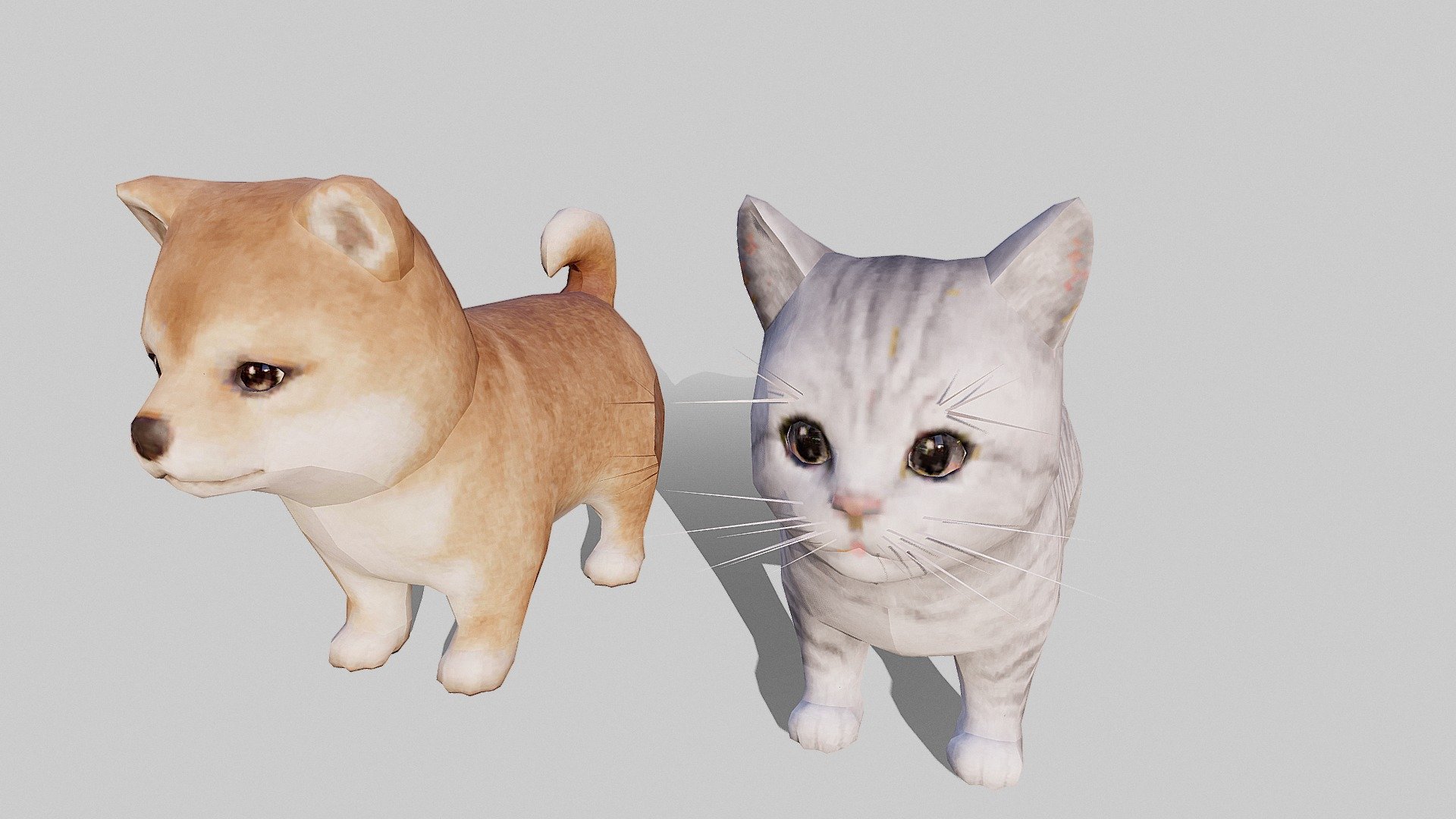 PUBG Mobile : Kitten and Shiba Inu (Cat and Dog) - Download Free 3D ...