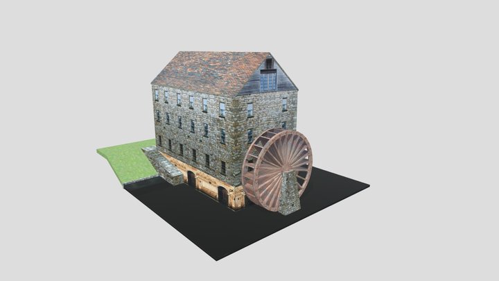 Waterwheel 3D models - Sketchfab