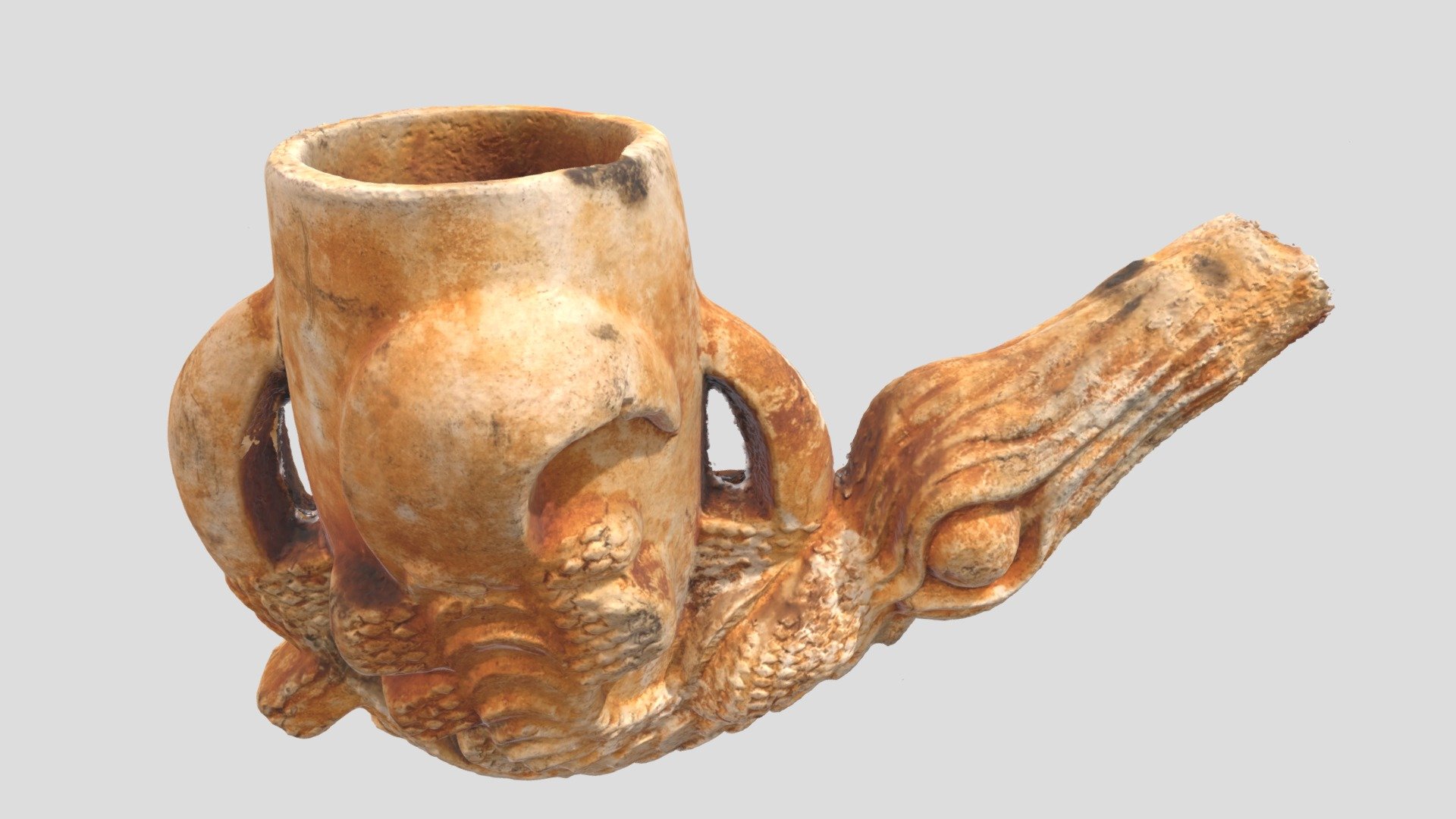 Thames foreshore - Clay pipe 1 - 3D model by peterbarry [8abeffe ...