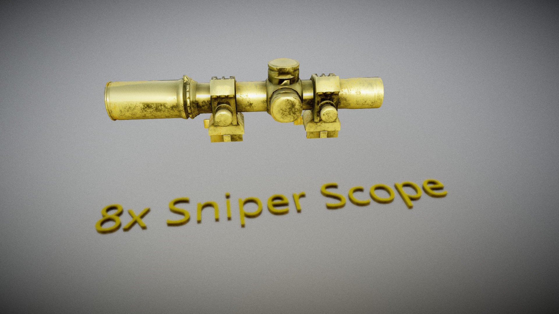 8x SNiper Scope Golden - Buy Royalty Free 3D model by João Miranda ...