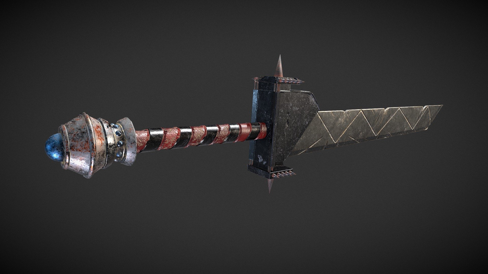 Spiked Sword FBX - Download Free 3D model by GetDeadEntertainment ...