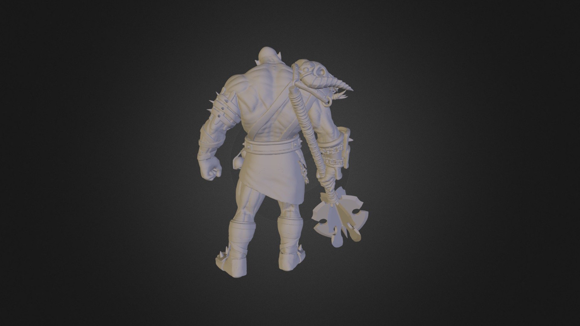 Orc 3D WIP - 3D model by ivanperezartwork [8ac4b32] - Sketchfab