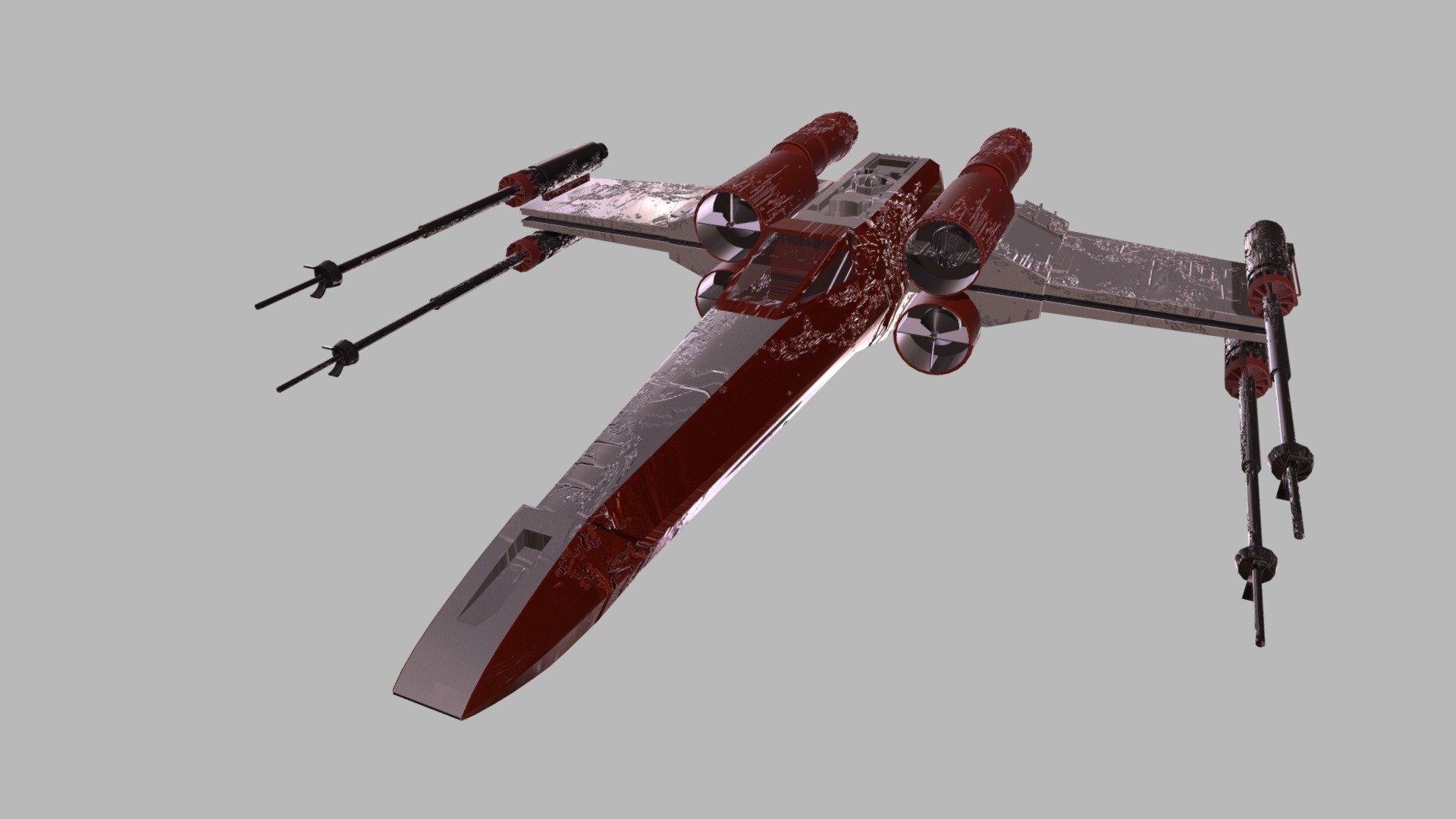 X-Wing - 3D model by puntomedio [8ac5072] - Sketchfab