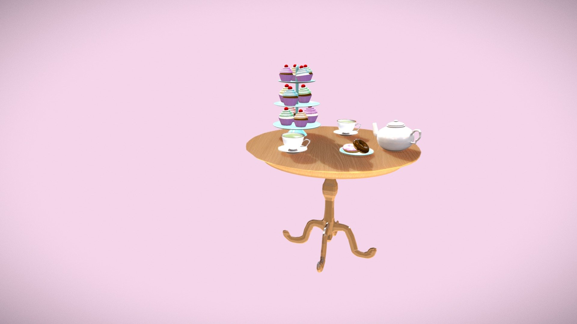 Tea Party - 3D model by annieguay.193 [8ac56b1] - Sketchfab