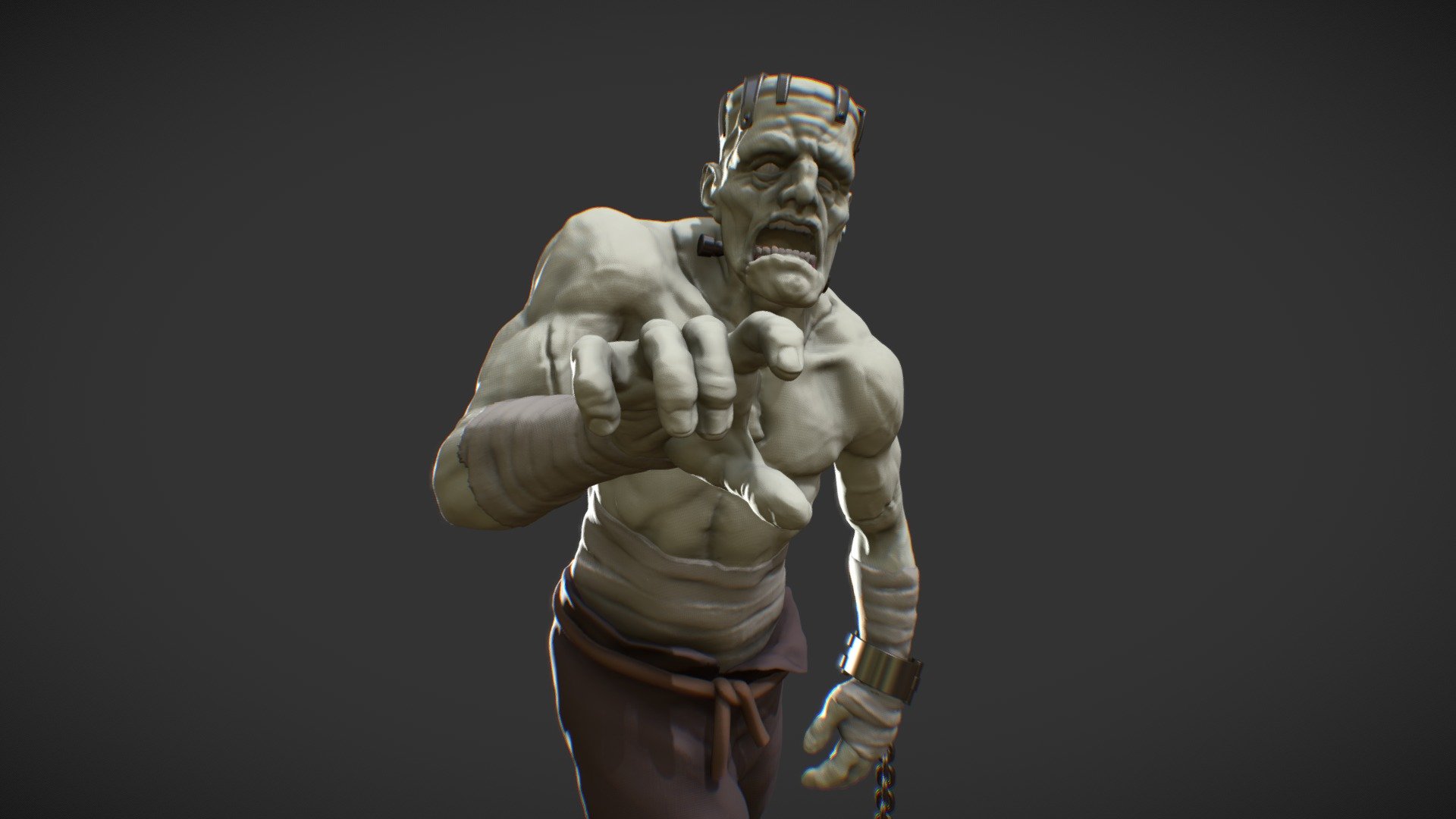 Frankenstein sculpt - 3D model by Niko (@nsarkk) [8ac869d] - Sketchfab