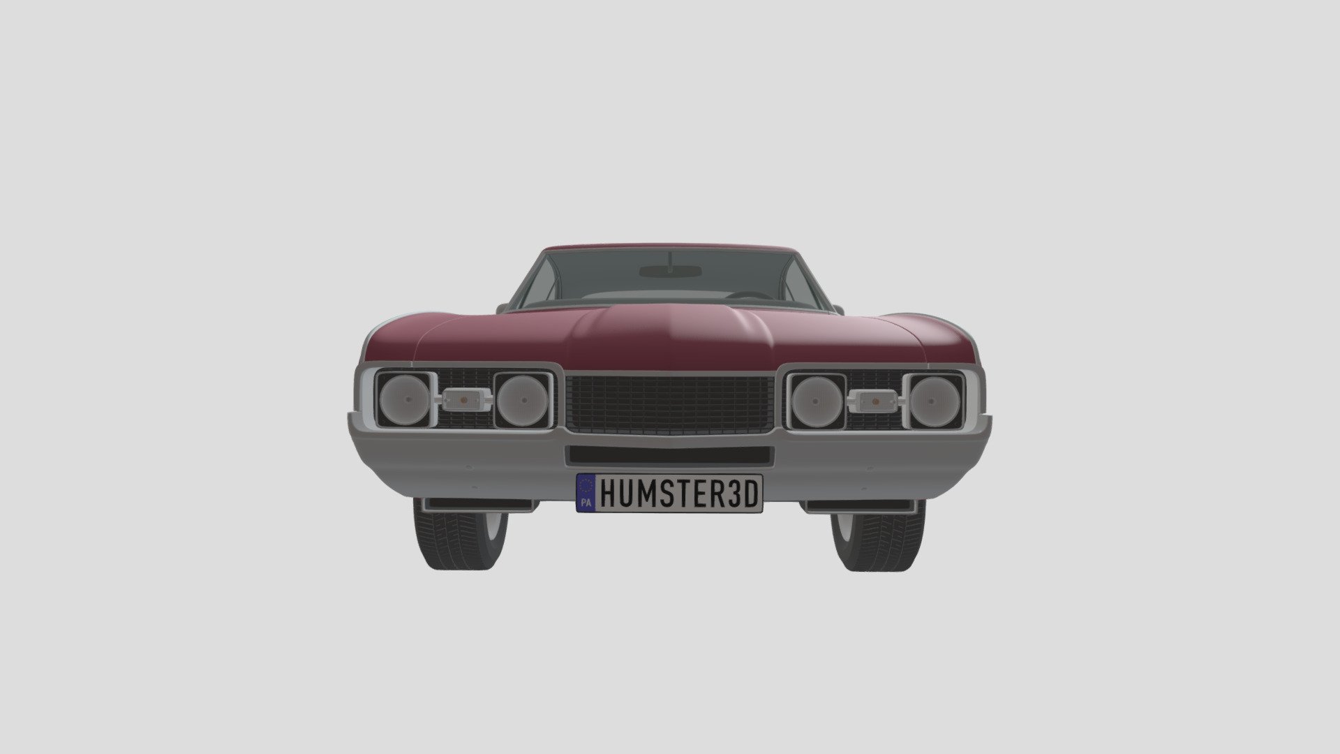 Oldsmobile Cutlass 442 Holiday coupe 1966 - Download Free 3D model by ...