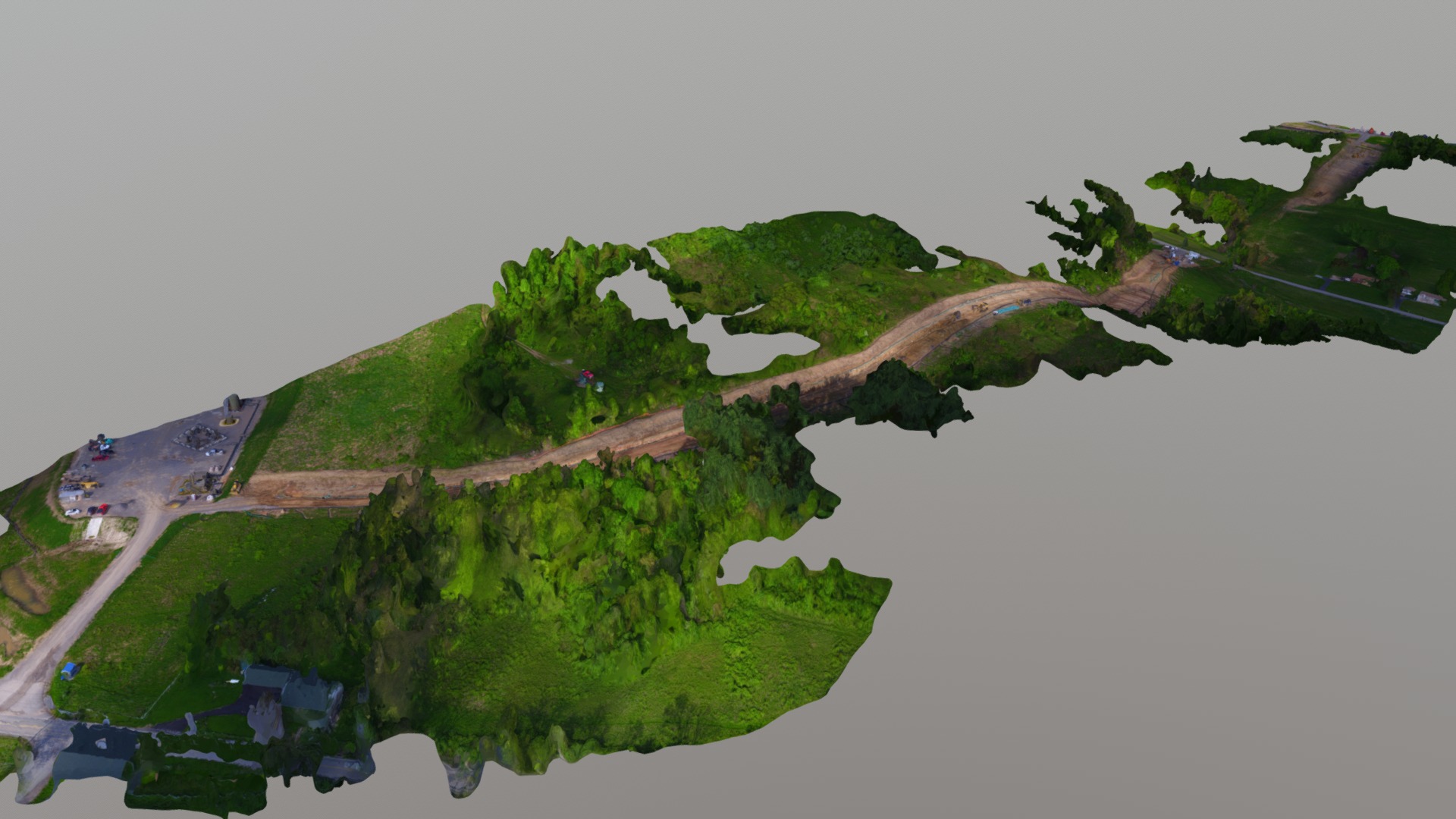 Natural Gas Pipeline Construction - 3D model by RockRun [8ac8dd3 ...