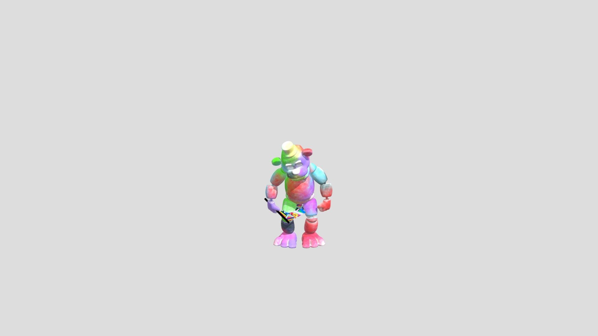 Negate Rainbow Freddy - Download Free 3D model by JustGuy ...