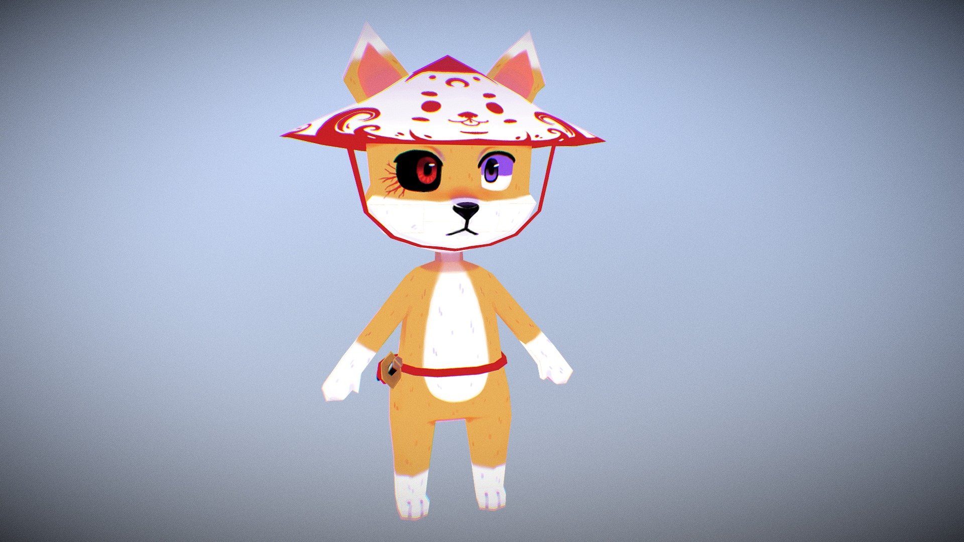 Samurai doggo - 3D model by H!KKAGE (@HIKKAGE) [8acae40] - Sketchfab