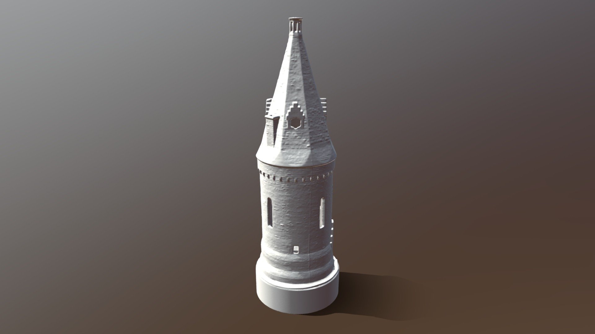 Hartshead Pike printable model with LED plinth - Download Free 3D model ...
