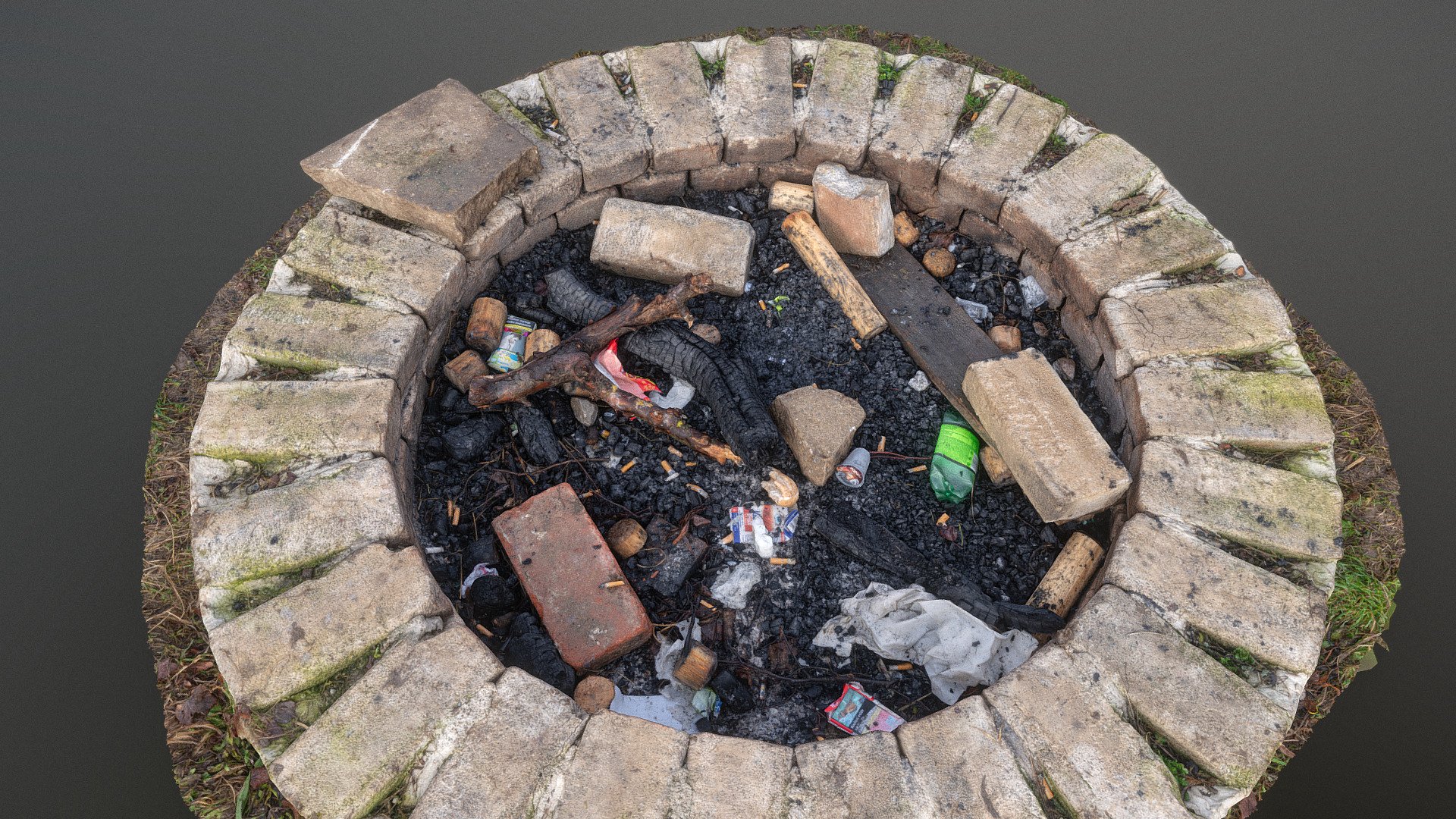 Round brick campfire - Buy Royalty Free 3D model by matousekfoto ...