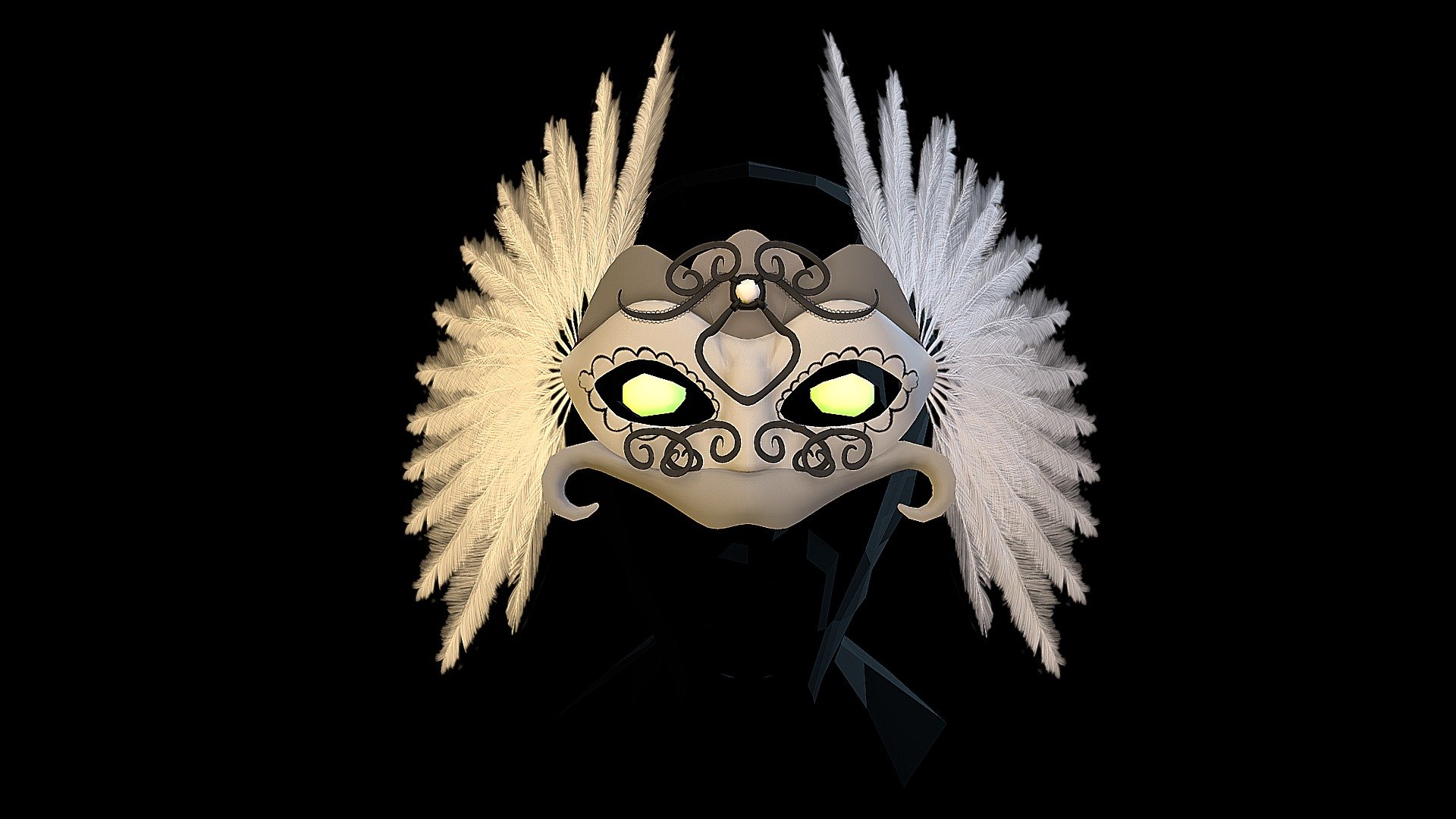 #1 Mask || Feathers - Buy Royalty Free 3D model by Chromasie [8ad2b4d ...