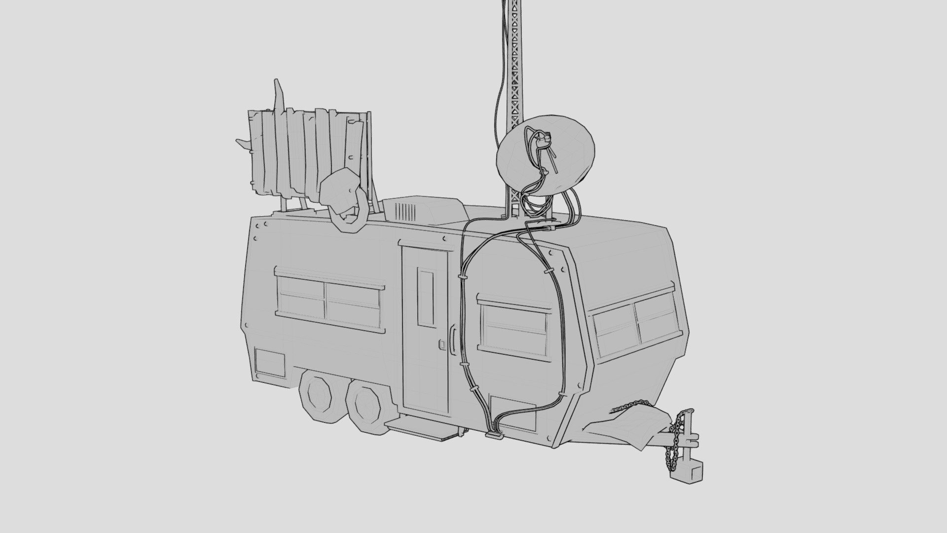 RV Radio Station (Wireframe) - 3D model by RitzSpikes (@britzspikes ...