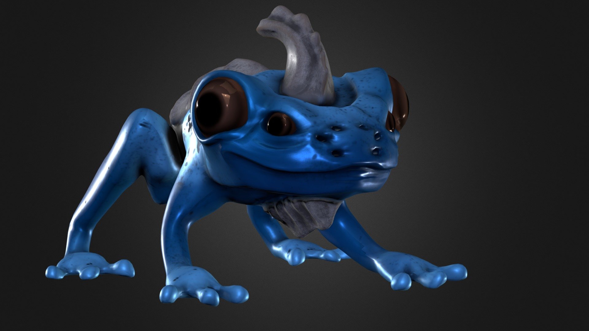 Cute Alien Frog - 3D model by Qutiix (@joshiisshh) [8ad57f8] - Sketchfab