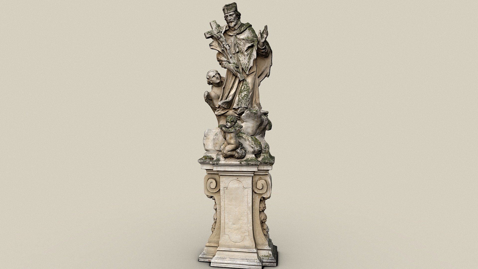 Hl. Nepomuk - Download Free 3D model by noe-3d.at (@www.noe-3d.at) [8ad66a7] - Sketchfab