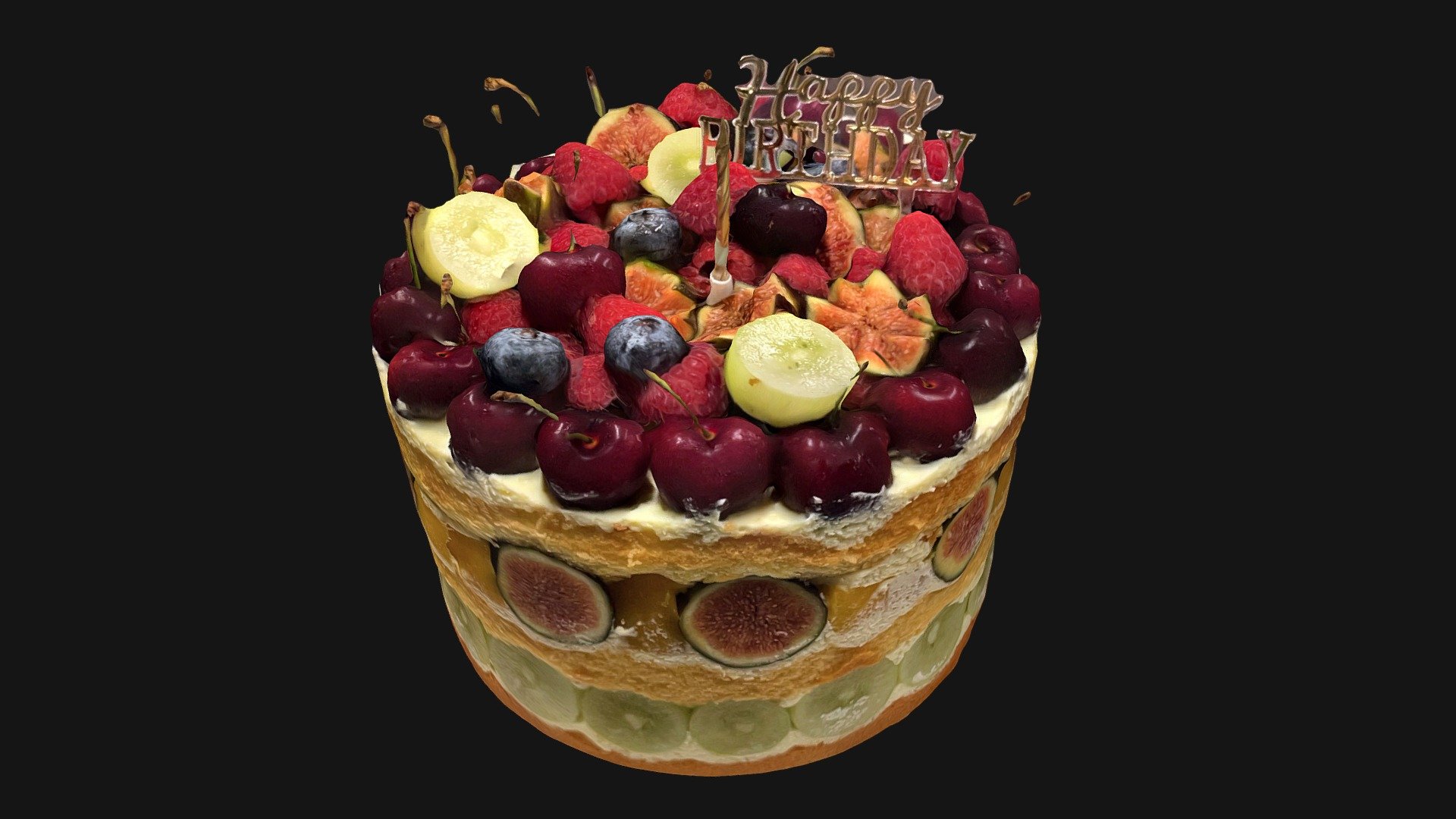Luxurious Fruit Cake (Scaniverse) - Download Free 3D model by JFN (@db4 ...