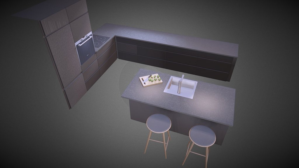 Kitchen Example - 3D model by christine pomplun (@cpomplun) [8add360 ...