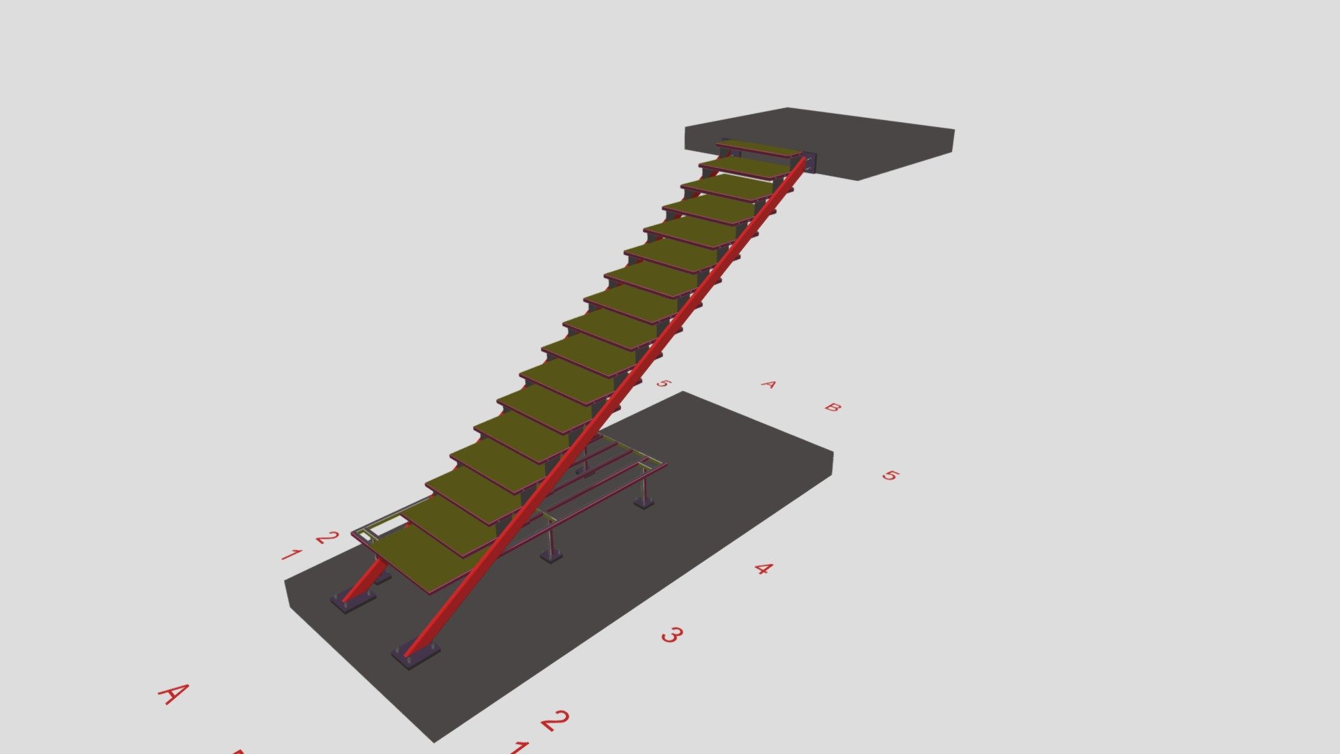 Metal stairs - 3D model by DR-BIM-Design [8adfb20] - Sketchfab