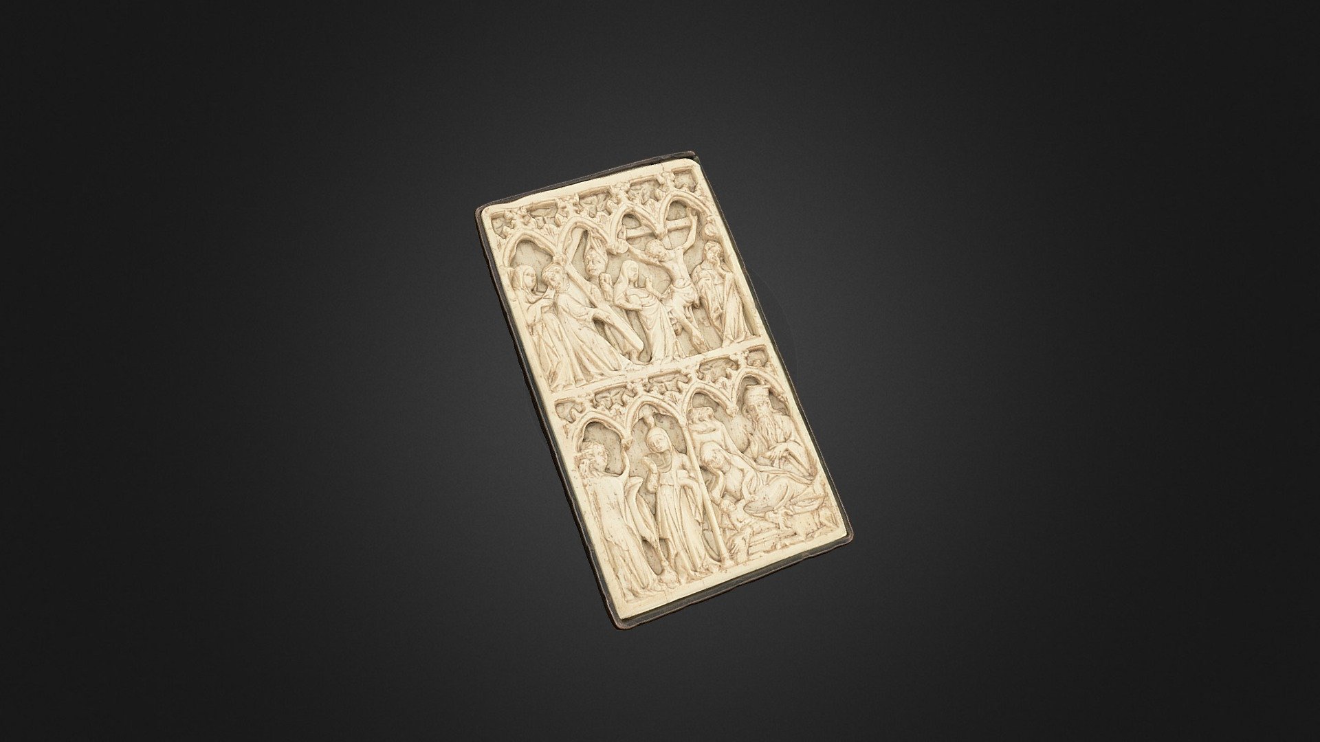 Wing of a Gothic Ivory Diptych - Modern Replica - 3D model by HUN-REN ...