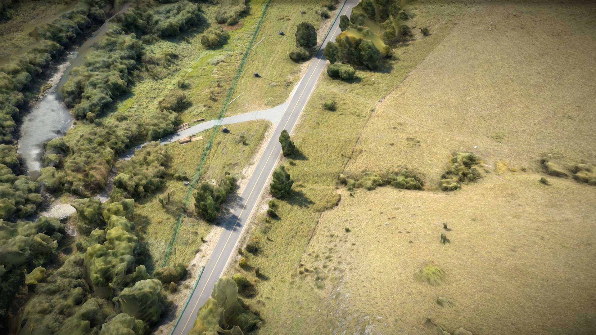 Highway, hill, wetland and forest - Download Free 3D model by Metazeon ...