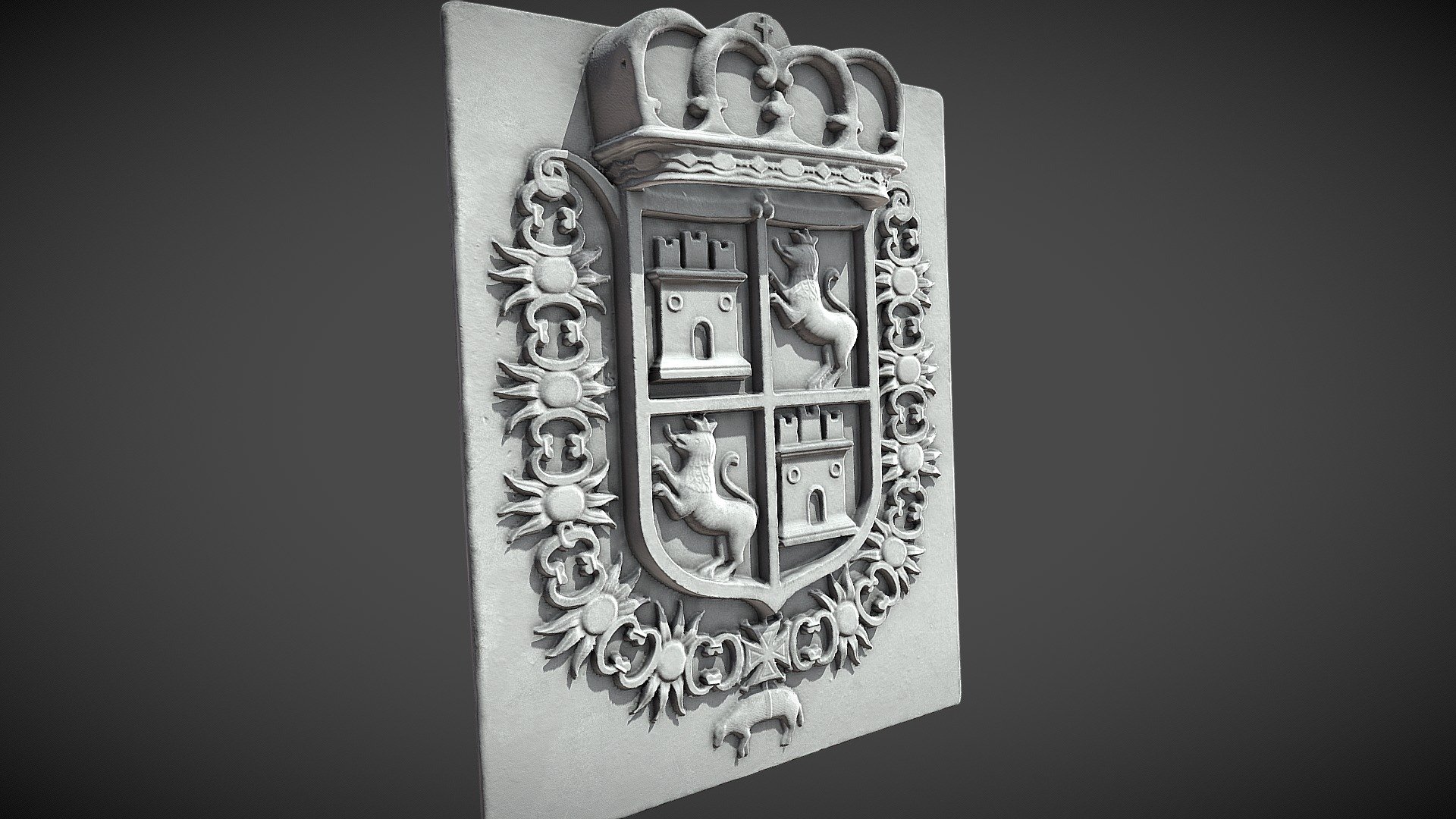 Spanish Coat Of Arms at Castillo de San Marcos - 3D model by University ...