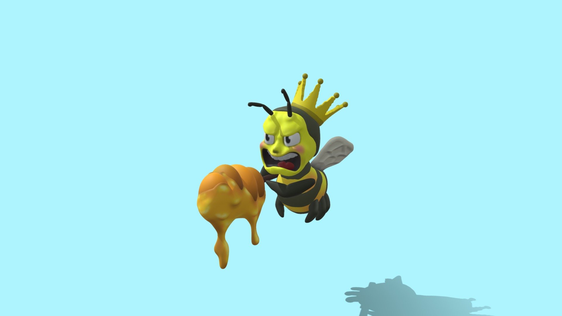 Queen Bee Diorama FBX - 3D model by tjc2200 [8ae69ab] - Sketchfab