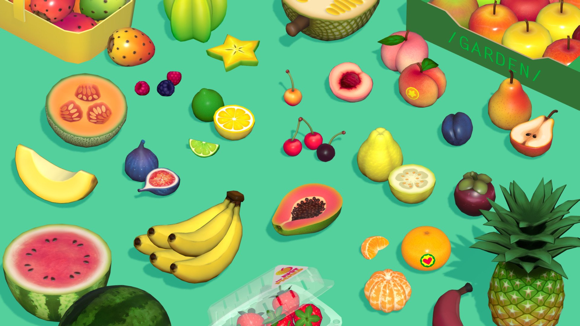 Fruit Harvest - 3D model by Megan Alcock (@citystreetlight) [8ae6f99 ...
