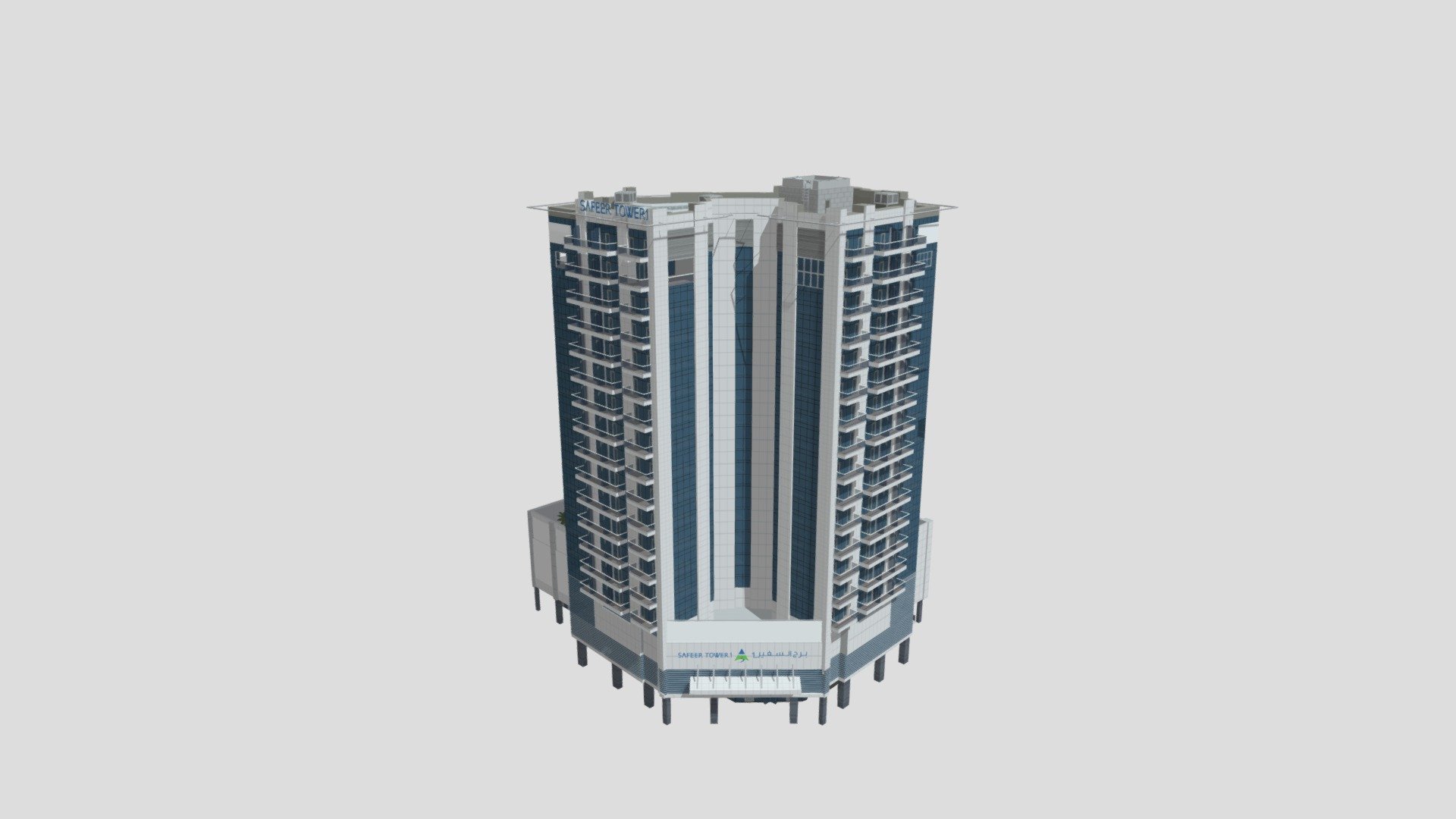 Safeer Tower 1 - 3D model by Web (@lut21) [8ae8be0] - Sketchfab