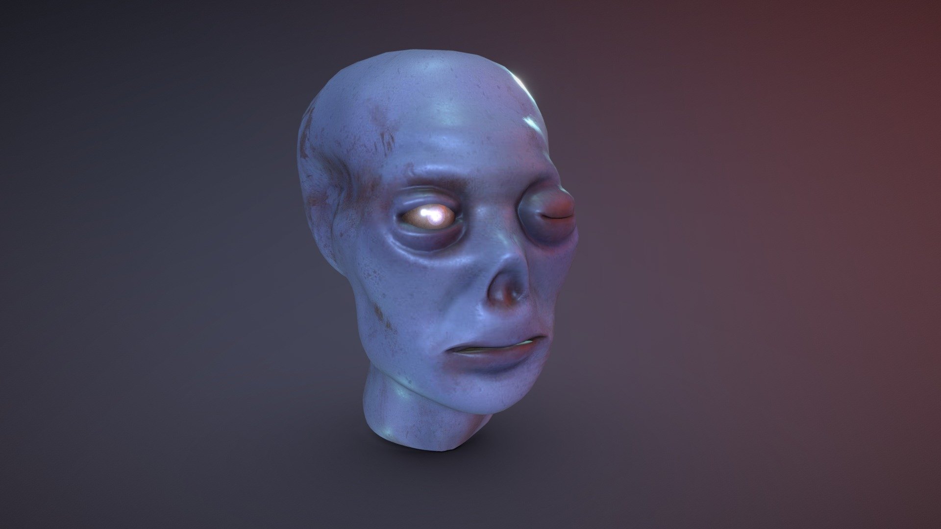 Scary Zombie Face - 3D model by grizelda [8aea8e0] - Sketchfab