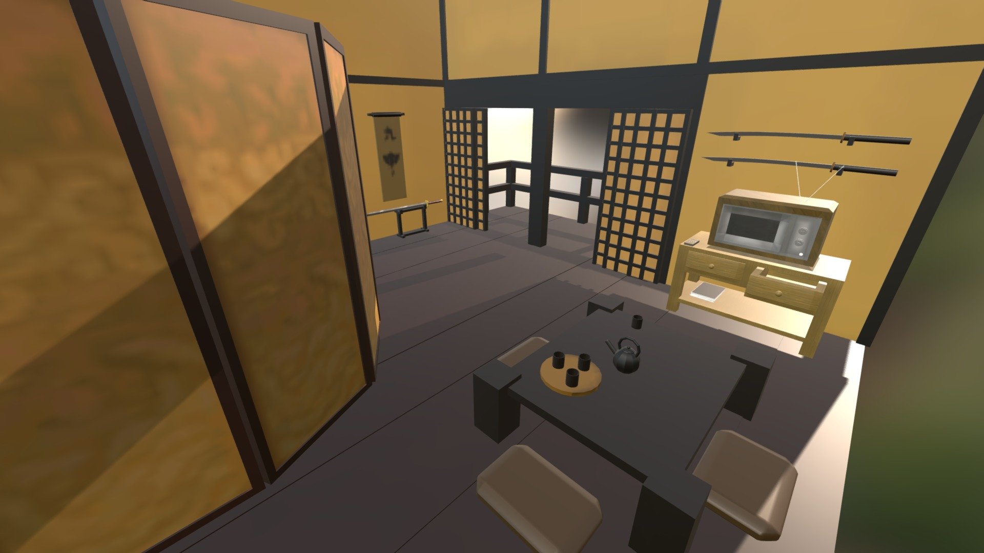 Japanese room 1.0 - 3D model by decziken [8aeae62] - Sketchfab