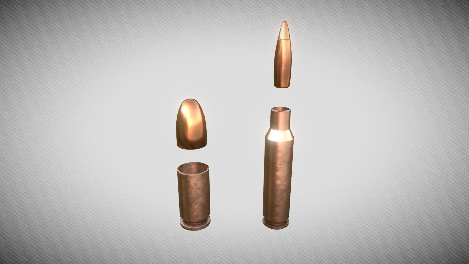 Bullets PBR VR AR 9mm - Buy Royalty Free 3D model by FunFant [8aec6e6 ...