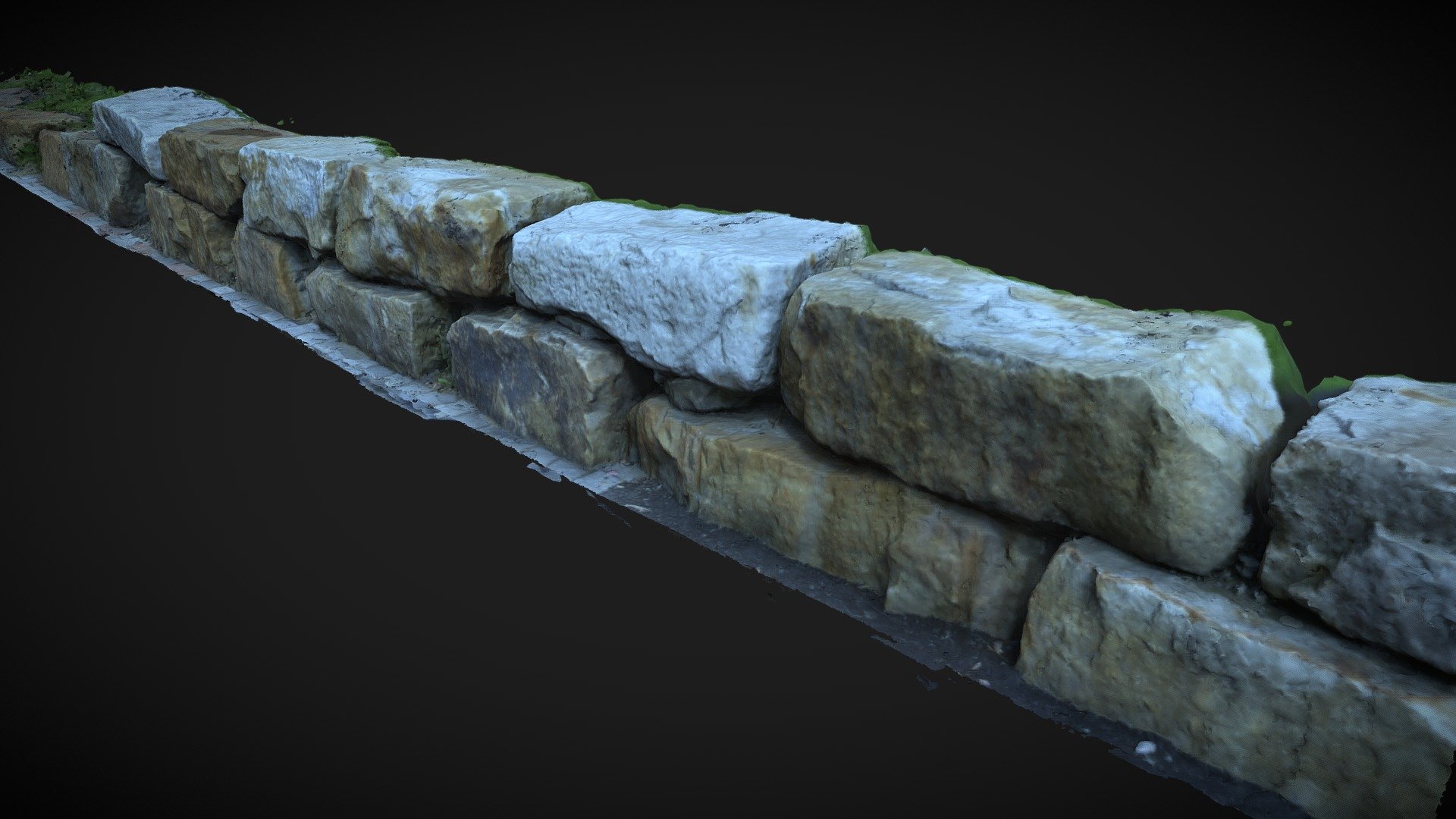 stone wall type 2 photogrammetry 3d model - Buy Royalty Free 3D model ...