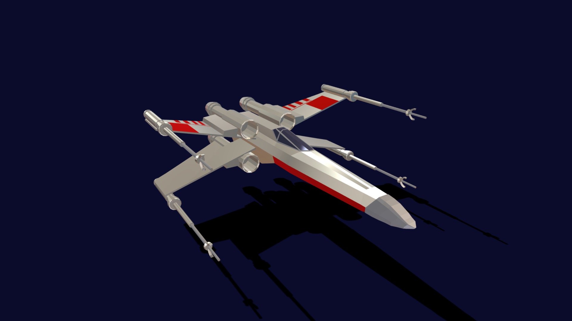 Star Wars X-Wing - 3D model by Osaze Shears (@oshears) [8aeea0c ...