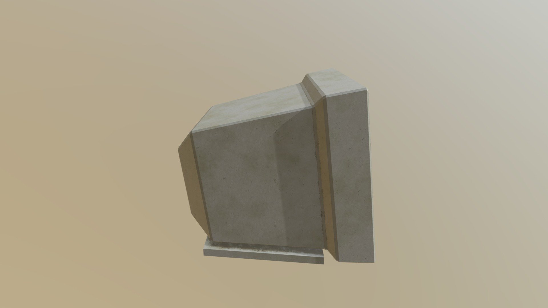 Old monitor - 3D model by sebula [8aefa52] - Sketchfab