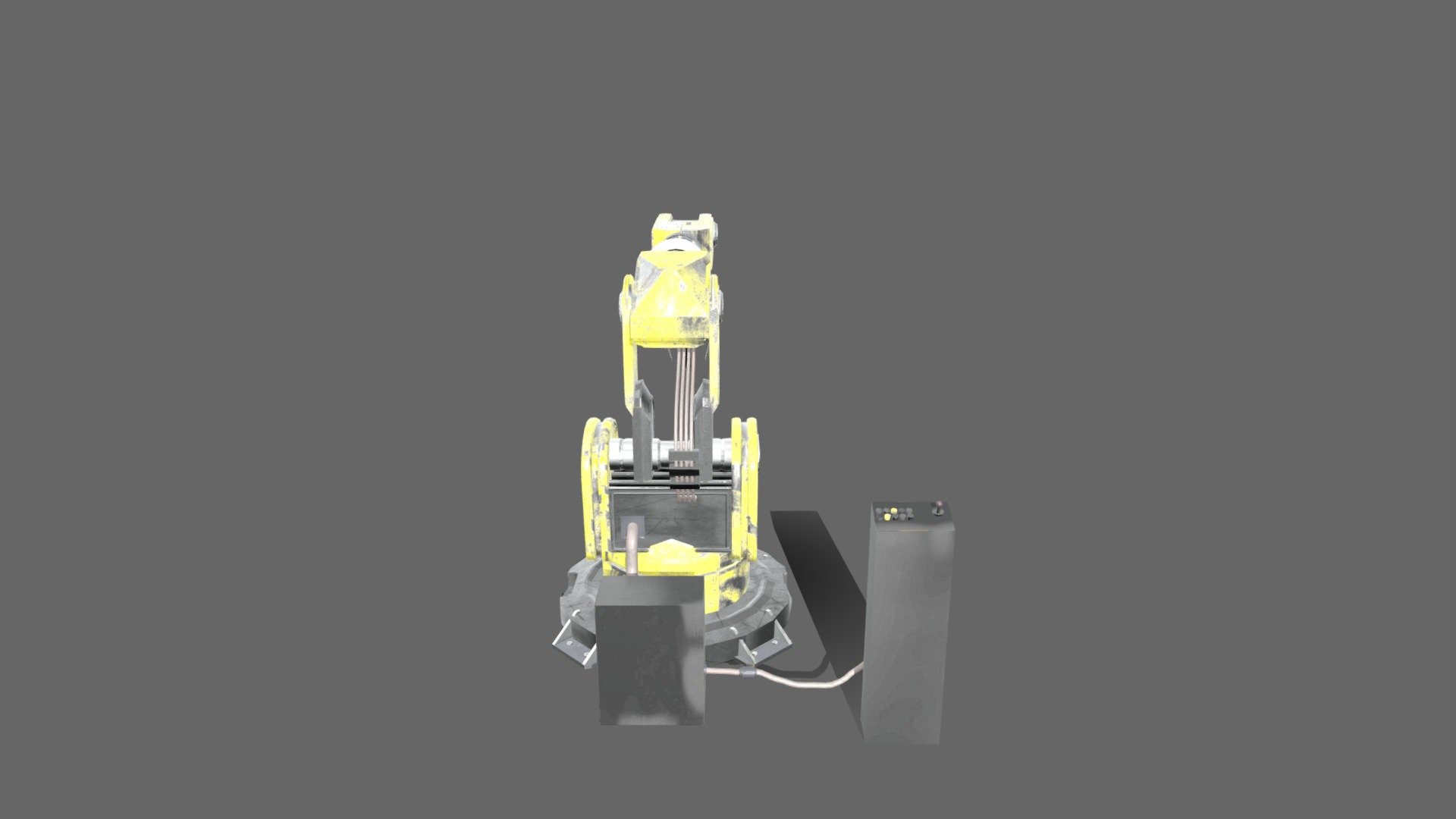 Rusty factory robot arm - 3D model by Zyronics [8af0bdc] - Sketchfab