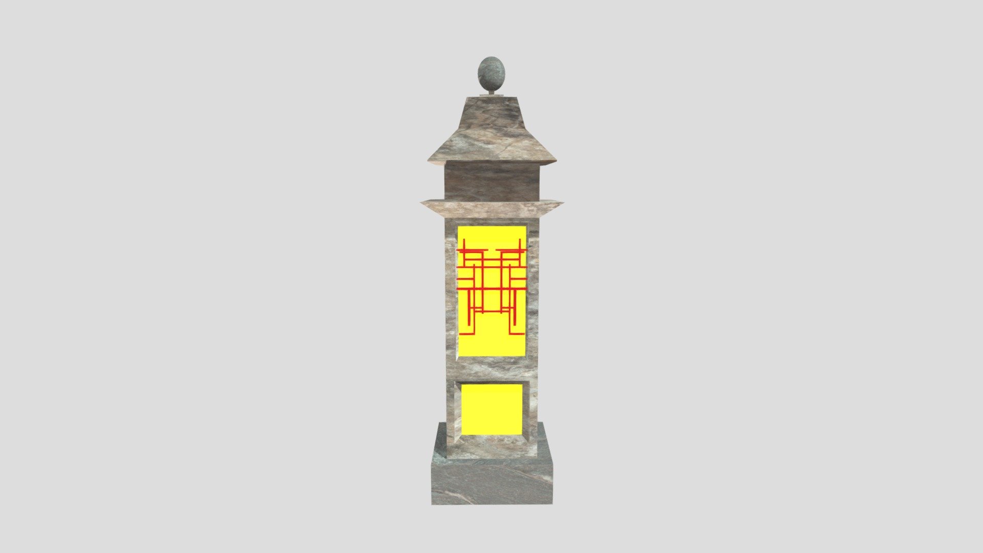 Low Poly Japanese Stone Lantern Pillar - Download Free 3D model by DRTX ...
