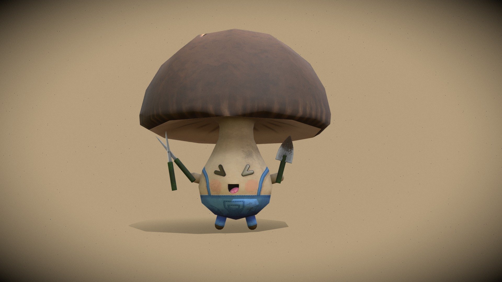 Gardener Mushling - 3D model by Sommer Bostick (@BostickSommer ...