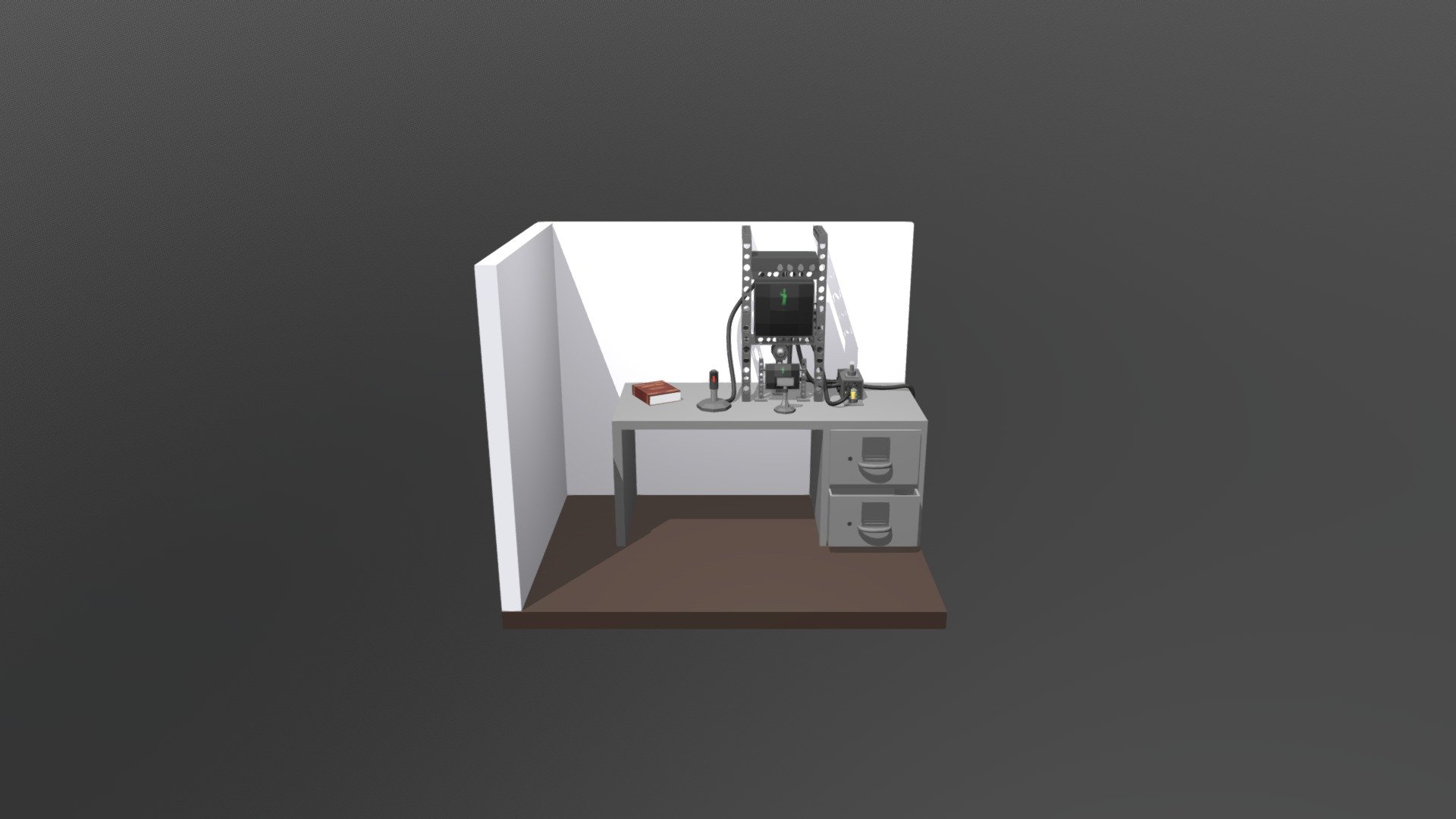 Low Poly Vault-Tec Simulation Computer - Download Free 3D model by The ...