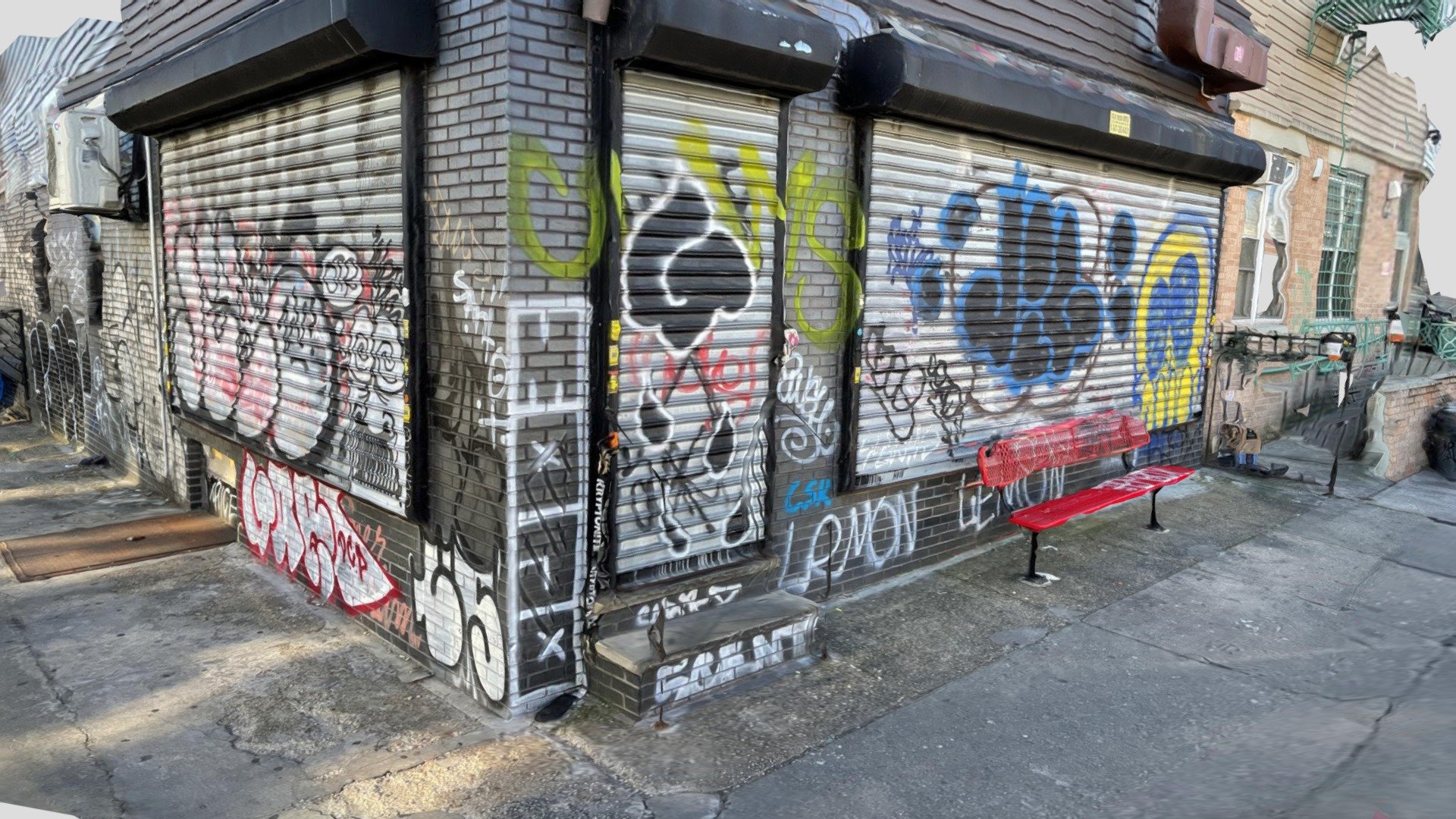 Jaw1 Wilson Ave, Brooklyn NYC 2023 Graffiti - 3D model by Graffiti ...