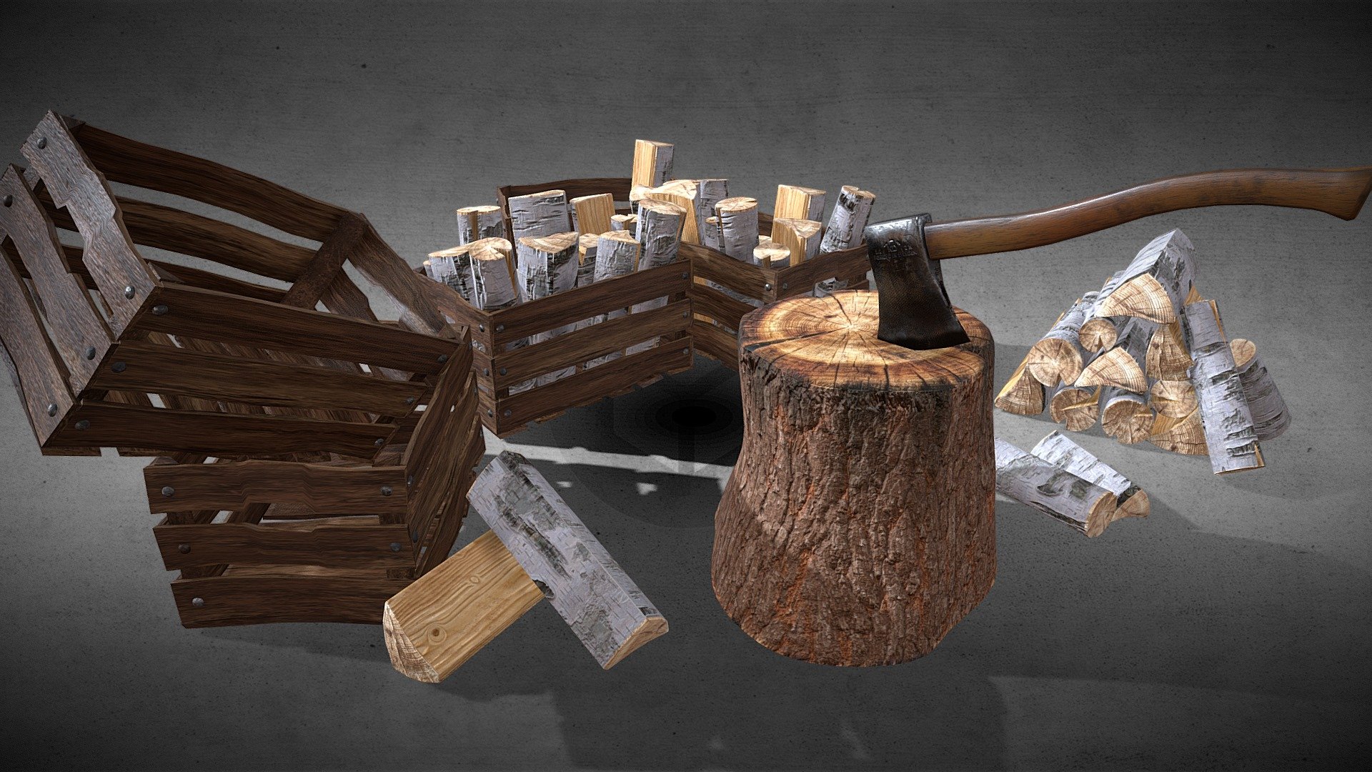 Chopping Some Wood - Buy Royalty Free 3D model by Mad Octopus ...