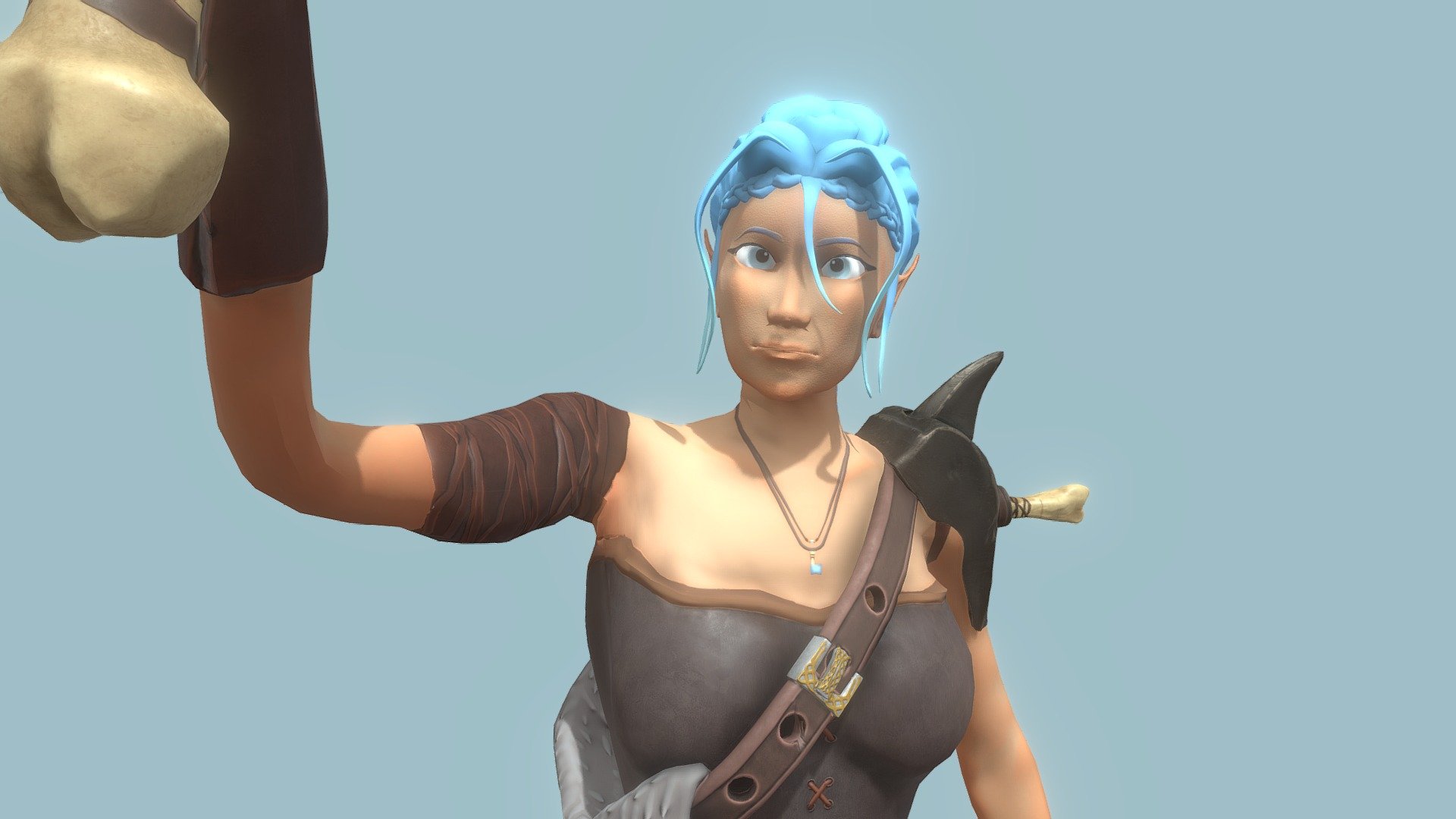 Stylized Viking Barbarian Hunter - 3D model by Callum_R_Abertay ...