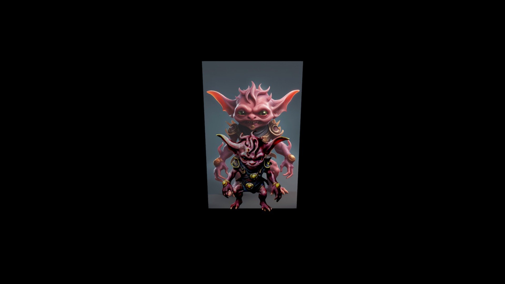 Pink Goblin A pink goblin with a mischievous - Download Free 3D model ...