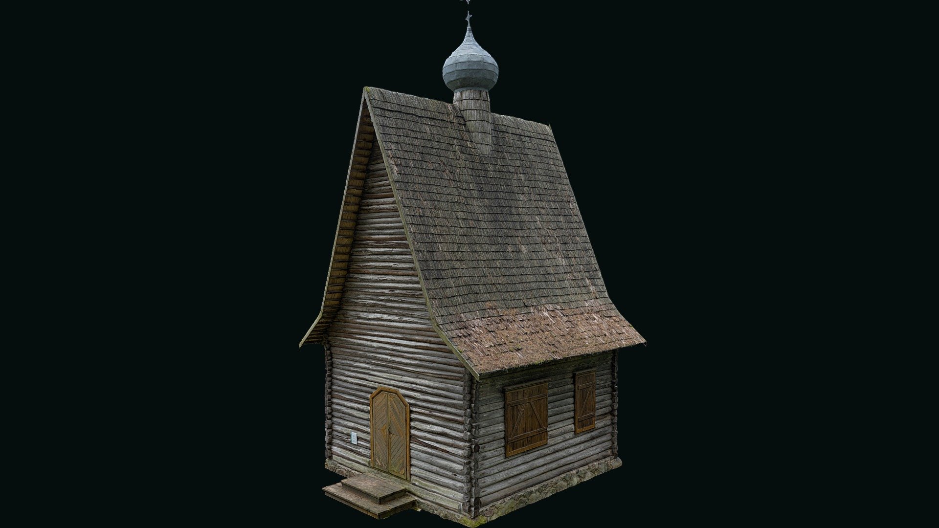Old wooden orthodox church photogrammetry - 3D model by Saulius.Zaura ...